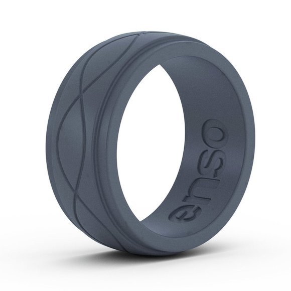 Enso Rings | Accessories | Enso Rings Mens Infinity Silicone Ring Wedding Band Slate Gray Nib ...